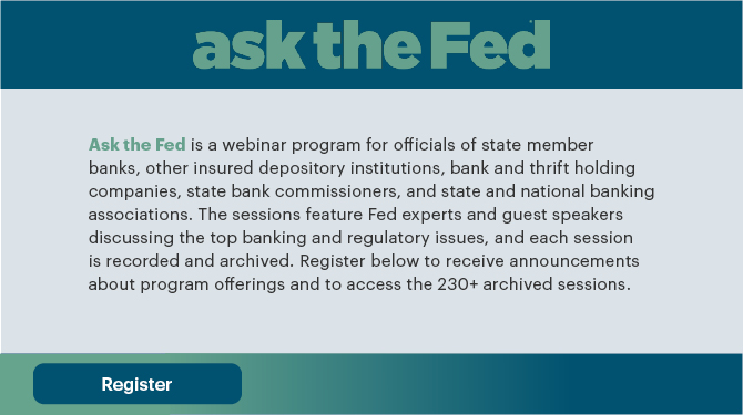 Community Banking Connections - A Supervision and Regulation Resource